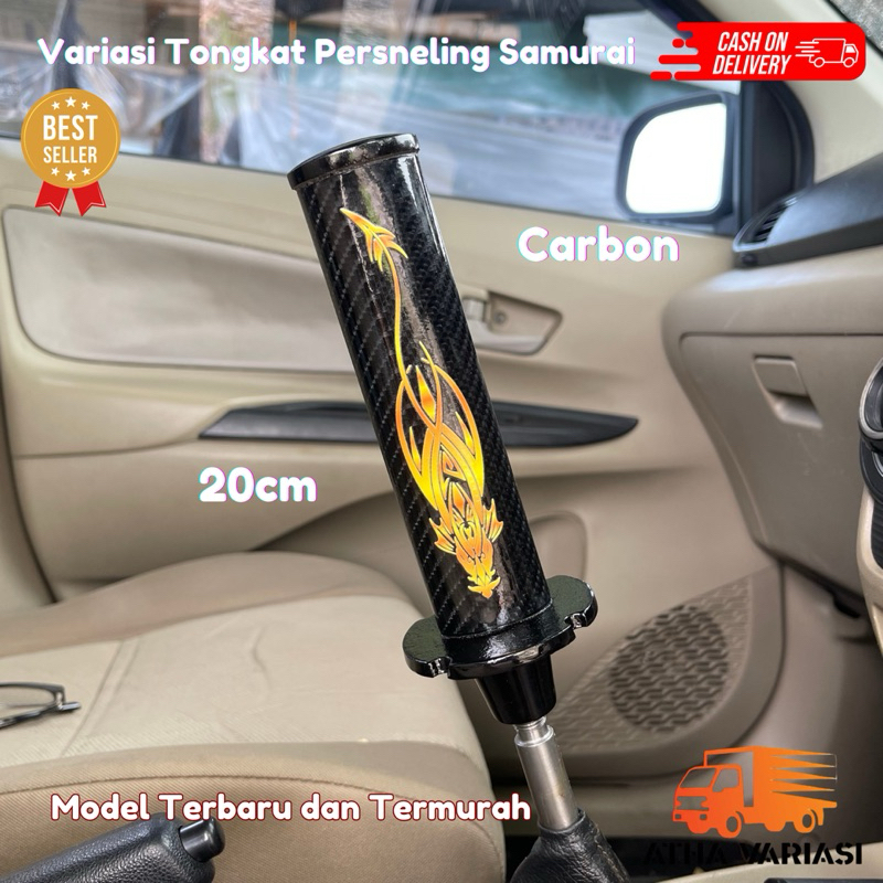 Jual [COD] Tongkat Persneling Gagang Samurai Carbon Special 15cm,20cm ...