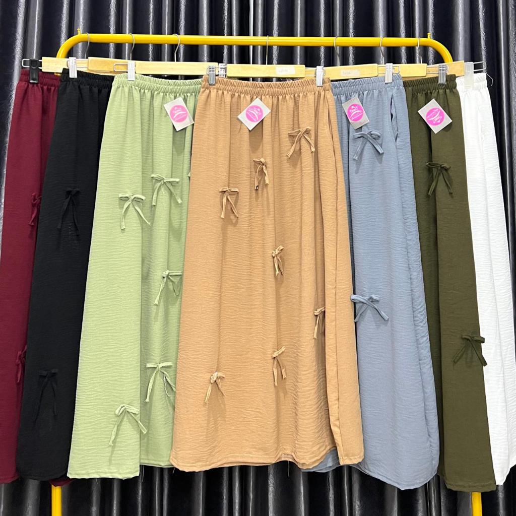 Jual Rok Pita Crinkle Airflow Premium Jumbo/Rok Panjang Wanita JUMBO ...