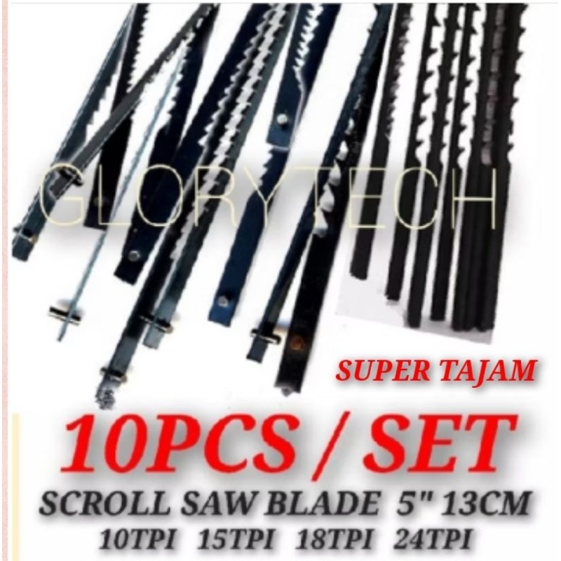 Jual Mata Gergaji Scroll Pinned Saw / Scroll Saw Blade /Mata Gergaji ...