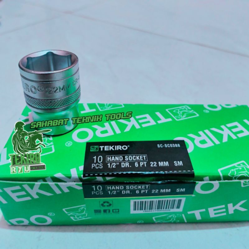 Jual Tekiro Mata Kunci Shock Ukuran 22 mm SQ 1/2" Inch Dr 6 Pt or 12 Pt | Shopee Indonesia
