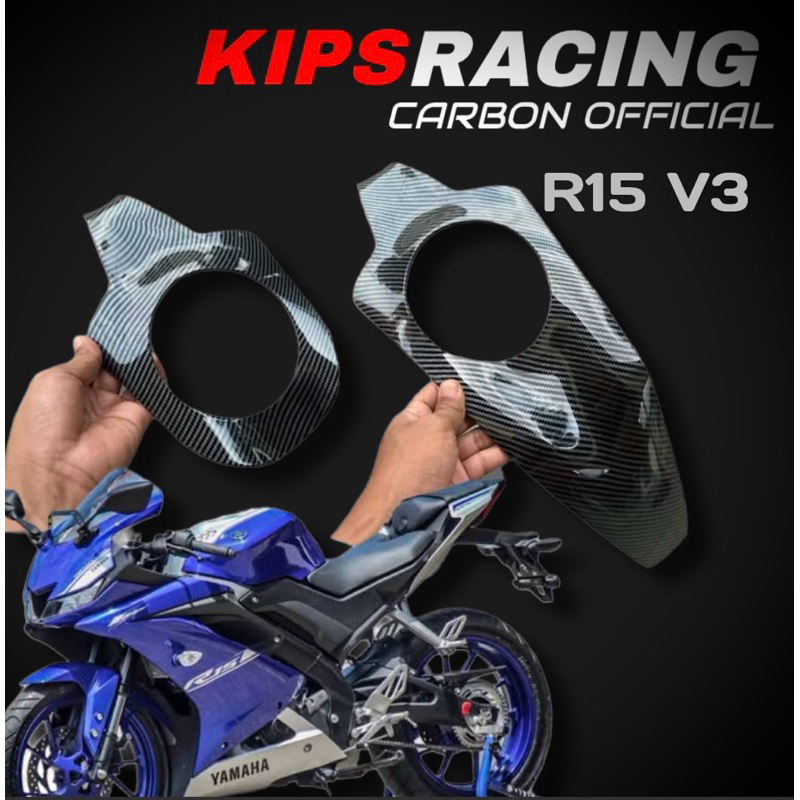 Jual Cover tangki r15 v3 carbon pelindung tangki r15 carbon variasi r15 ...