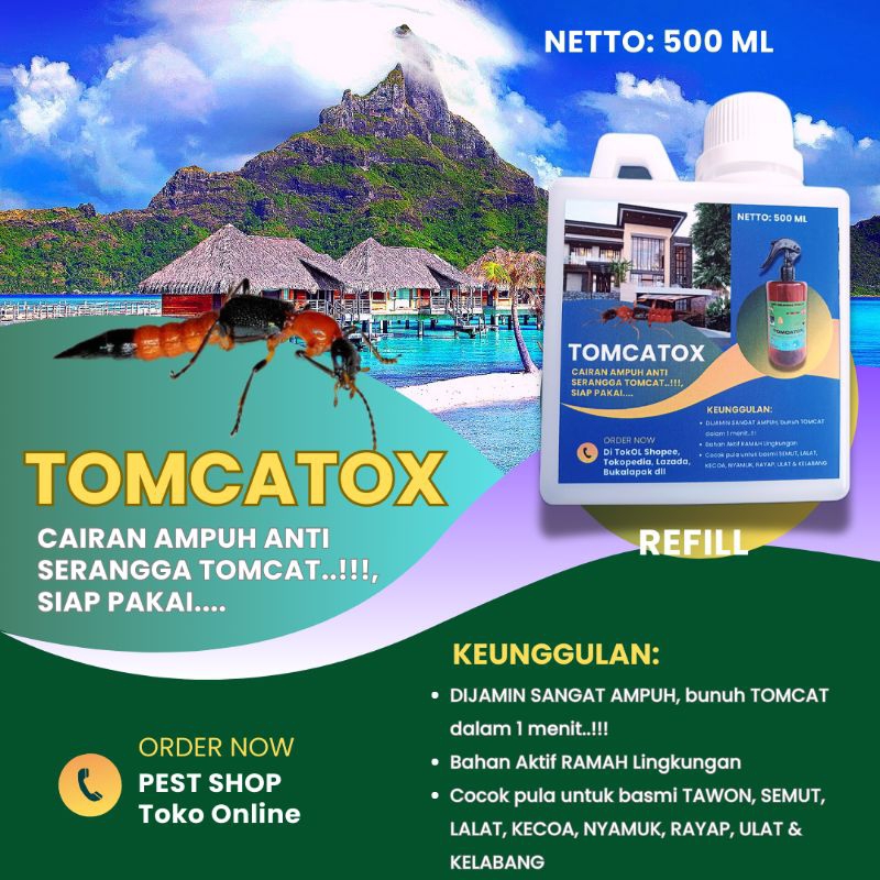Jual Refill TOMCATOX 500 ml, Bantu Cegah Tomcat Sebabkan Penyakit Kulit ...