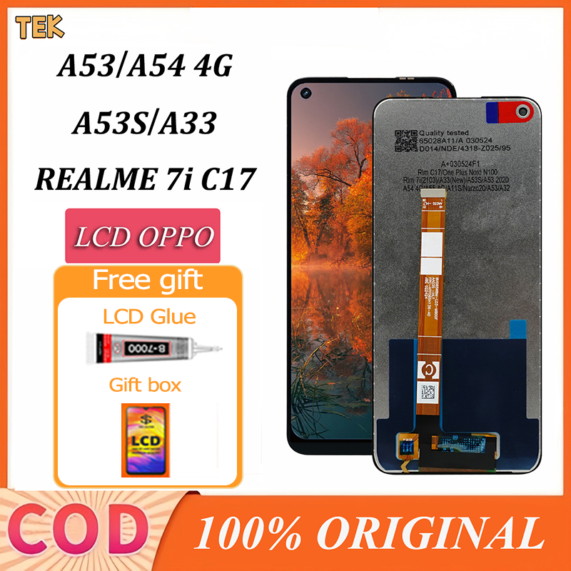 Jual LCD OPPO A53 A54 4G A53S A33 REALME 7i REALME C17 ORIGINAL 100% Layar HP FULLSET ...