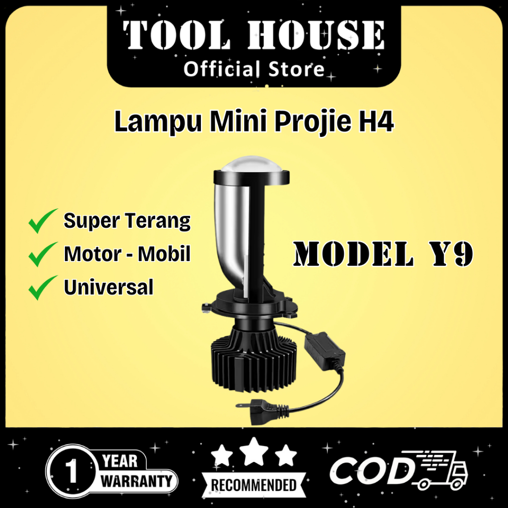 Jual Tool House [Garansi Toko 1 Tahun] LAMPU LED MOBIL MOTOR H4 MINI ...