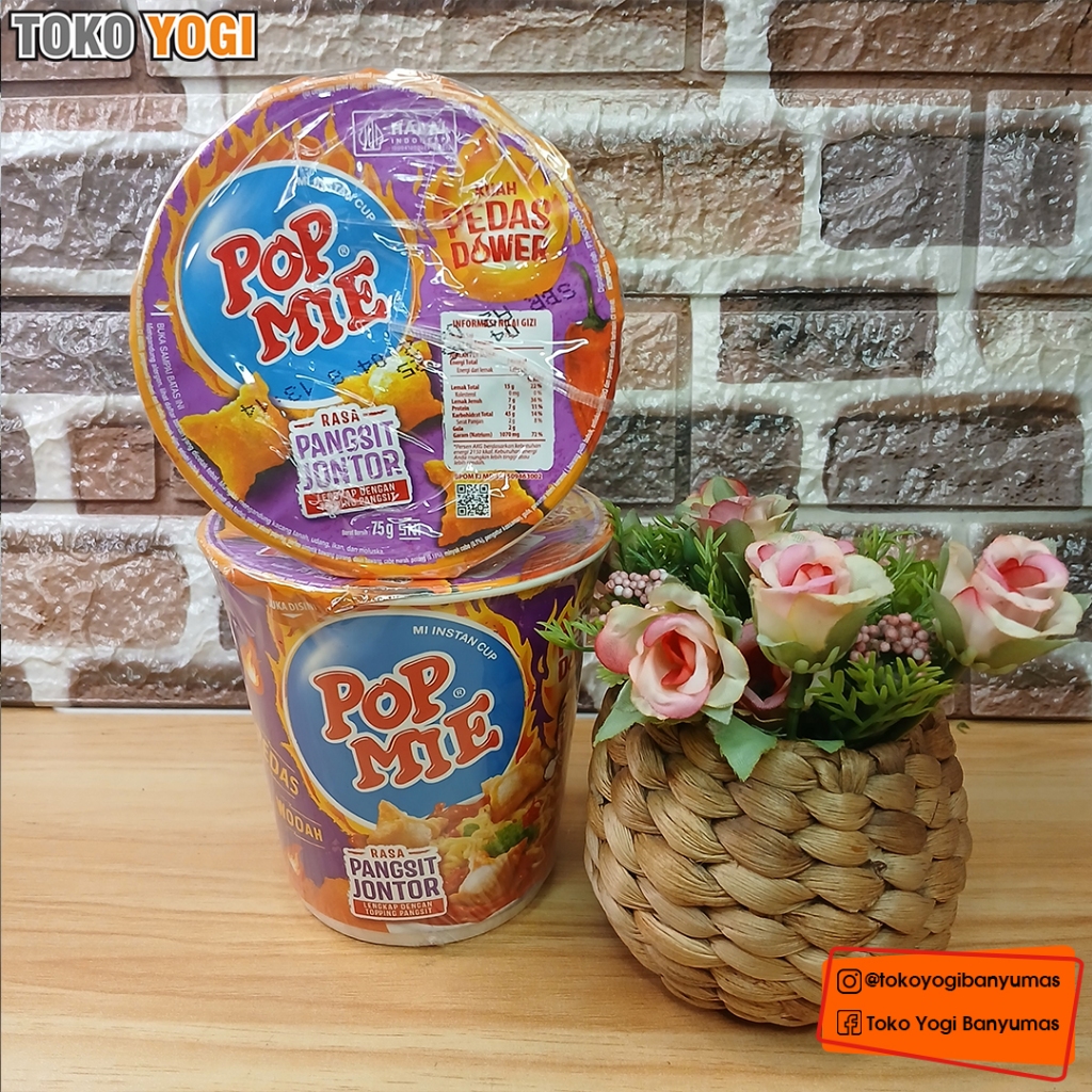 Jual POP MIE KUAH PEDAS DOWER PANGSIT JONTOR 75g | Shopee Indonesia