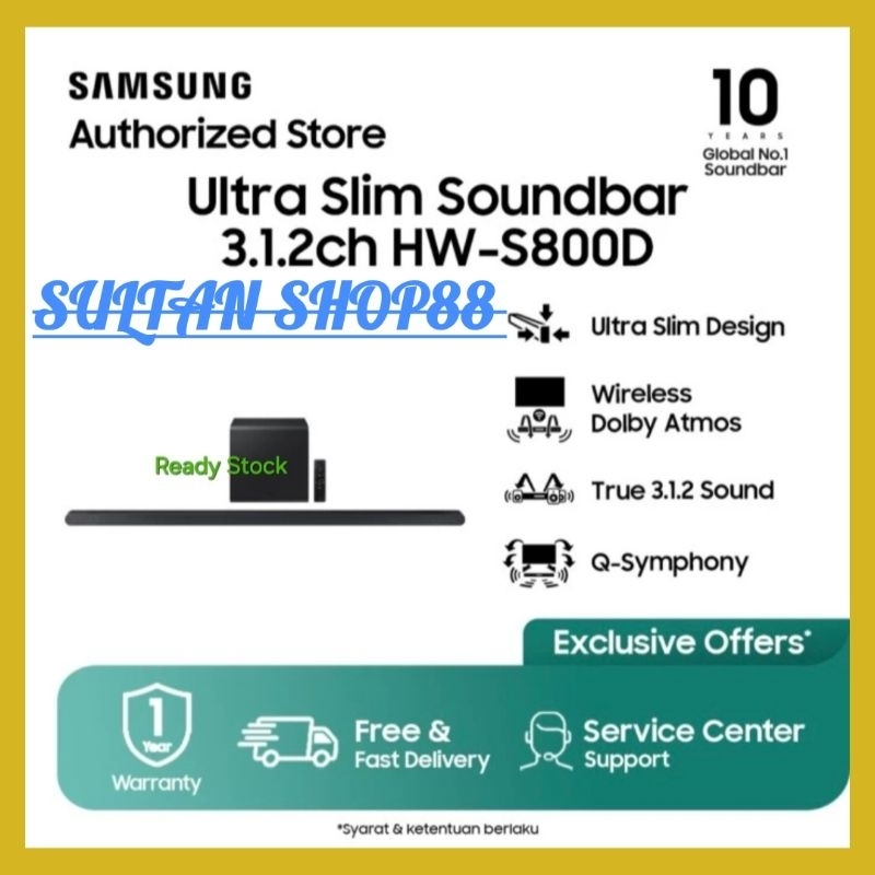 Jual SAMSUNG SOUNDBAR HW-S800D ULTRA SLIM 3.1.2-CHANNEL I SOUNDBAR ...