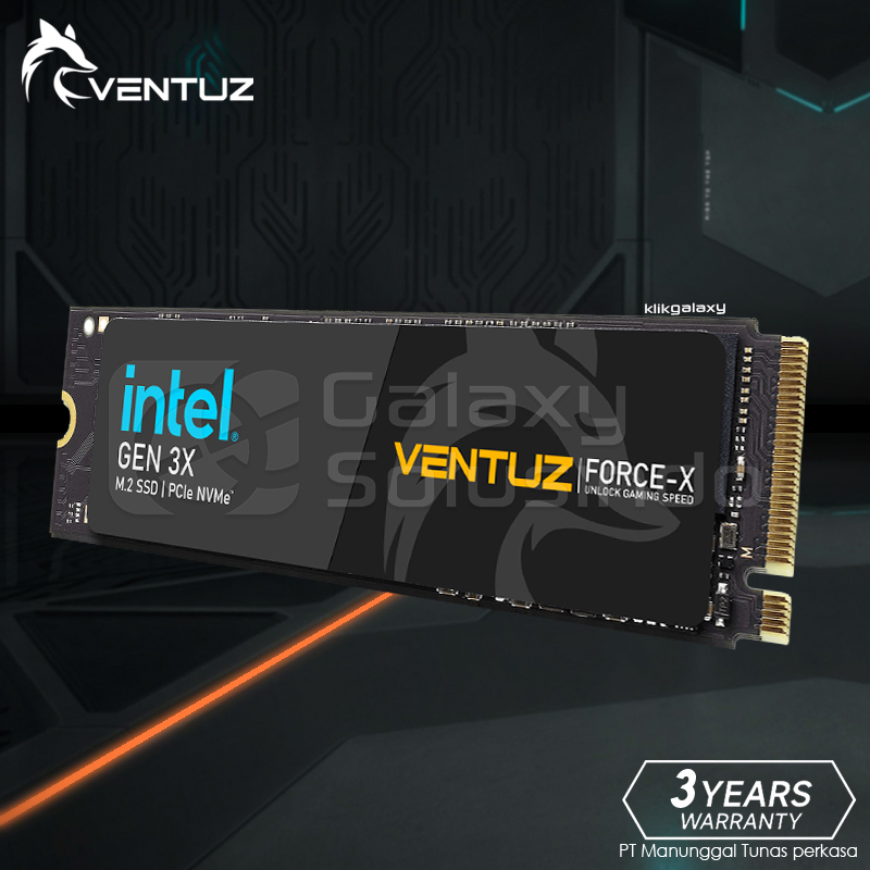 Jual VENTUZ FORCE-X 256GB M.2 2280 NVMe PCie Gen3x4 SSD | Shopee Indonesia