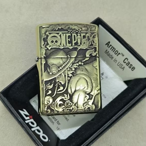 Jual Zippo Armor One Piece Ace Original | Shopee Indonesia
