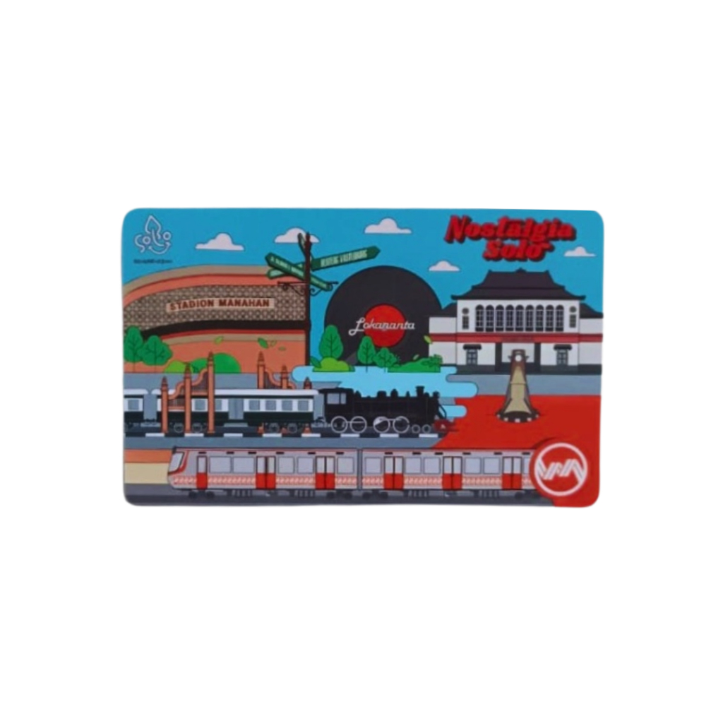 Jual Kartu Multi Trip KRL KAI LRT MRT KMT Trans Limited Edition Solo Nostalgia | Shopee Indonesia