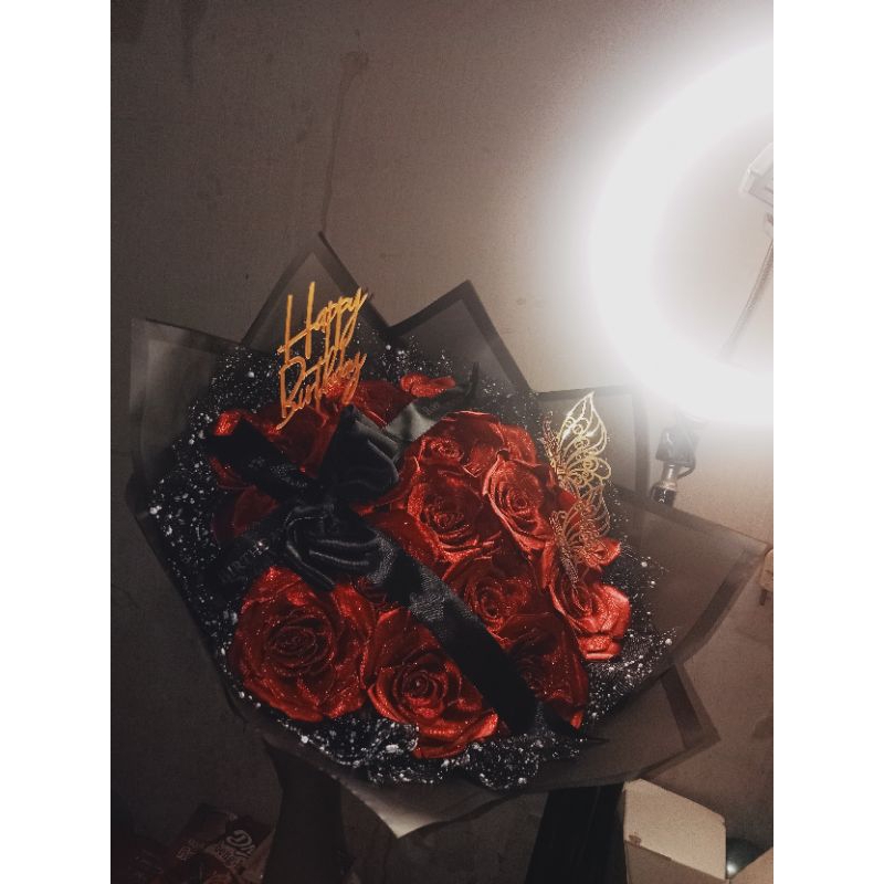 Jual Buket bunga 16 tangkai - Bouquet Jumbo - Buket Pita Satin Jumbo ...