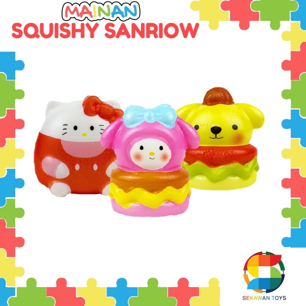 Jual Mainan Squishy Sanrio Pencet Halus/ Squishy Lucu Sanrio / Squezze ...