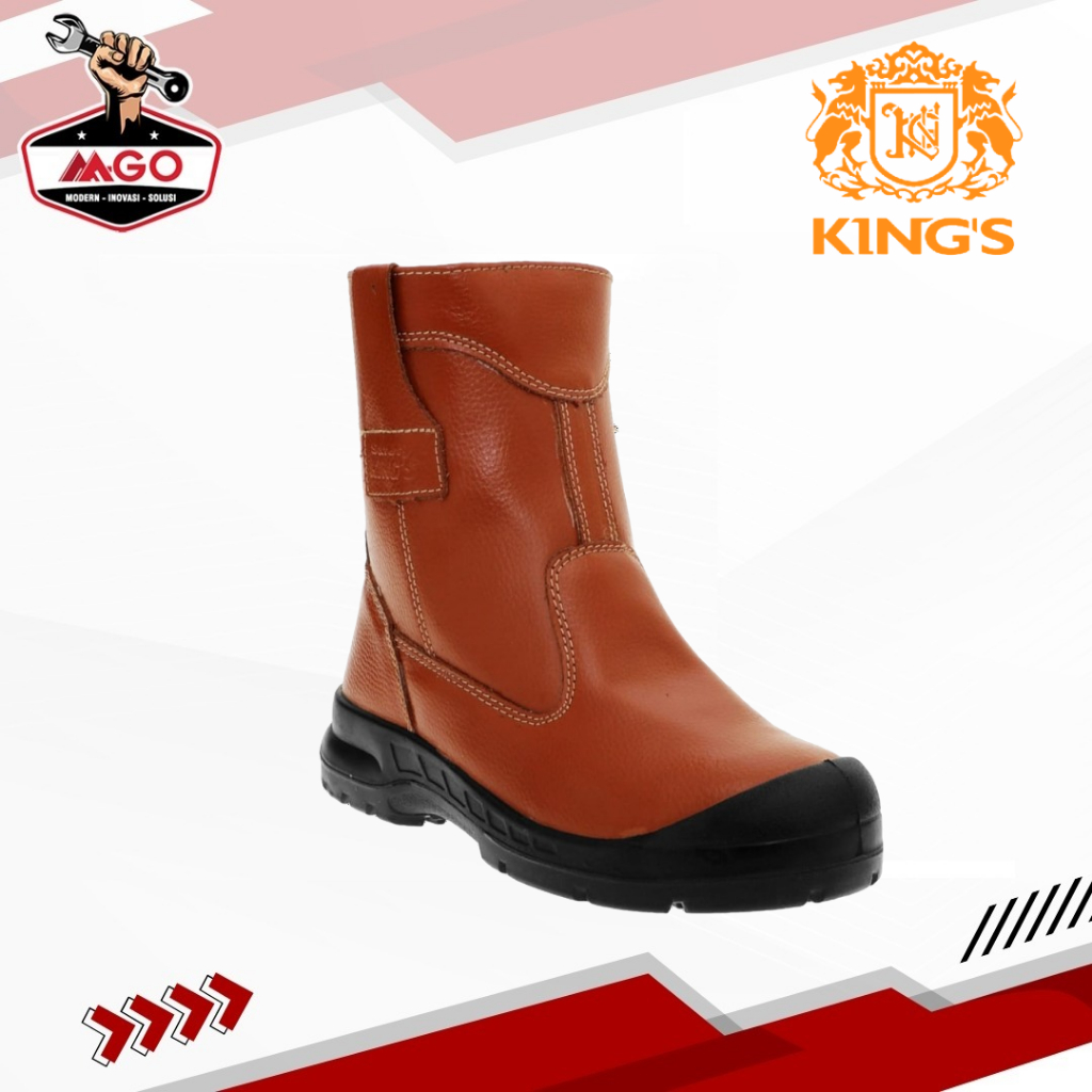 Jual Sepatu Safety Boot KING'S KWD 805 CX (Warna Coklat) | Shopee Indonesia