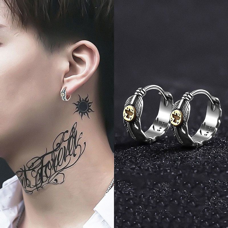 Jual Anting pria model terbaru, gaya INS, desain street style, anting ...
