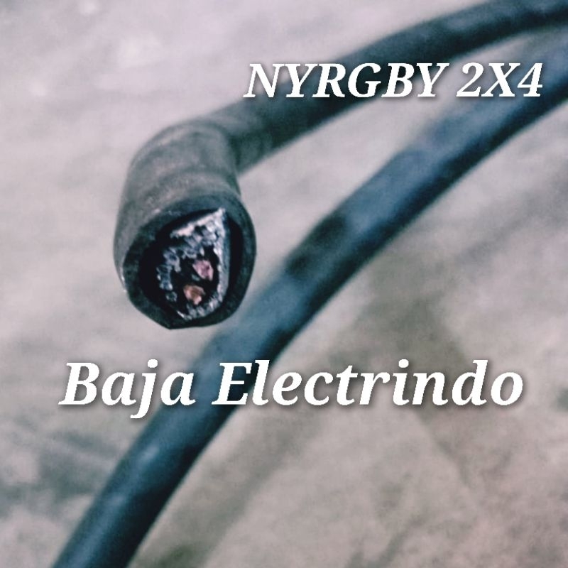 Jual Kabel Tanah NYRGBY/NYFGBY 2x4mm SUPREME/KABELINDO Kabel Tanam GBY ...
