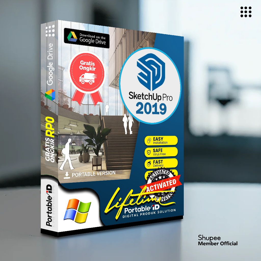 Jual Sketchup Pro 2019 Full Version + Portable Win x64 | Shopee Indonesia