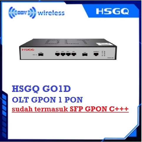Jual HSGQ G01ID include 1 PCS SFP C+++ 8dbm OLT GPON 1 Port GPON 4*GE RJ45,1*10G SFP+,AC/DC ...