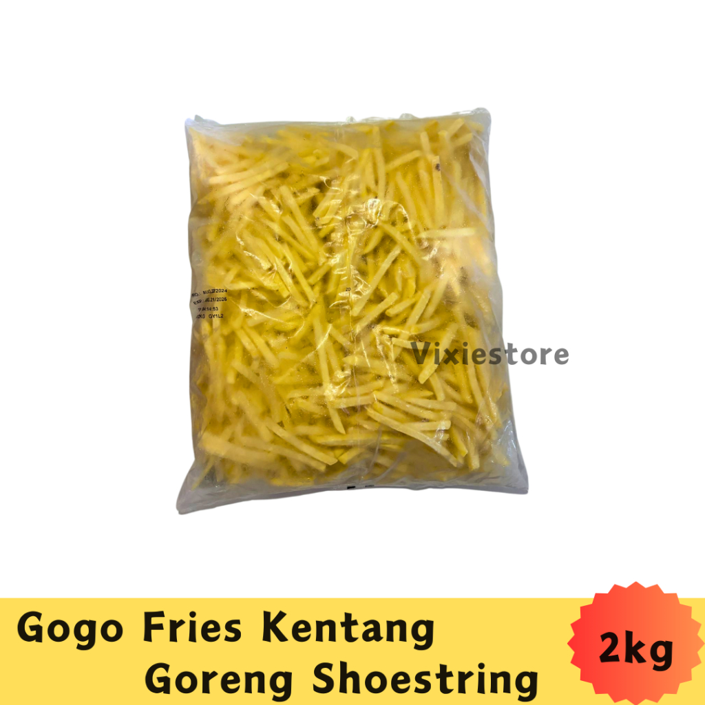 Jual Kentang Gogo Fries Shoestring 2kg | Shopee Indonesia