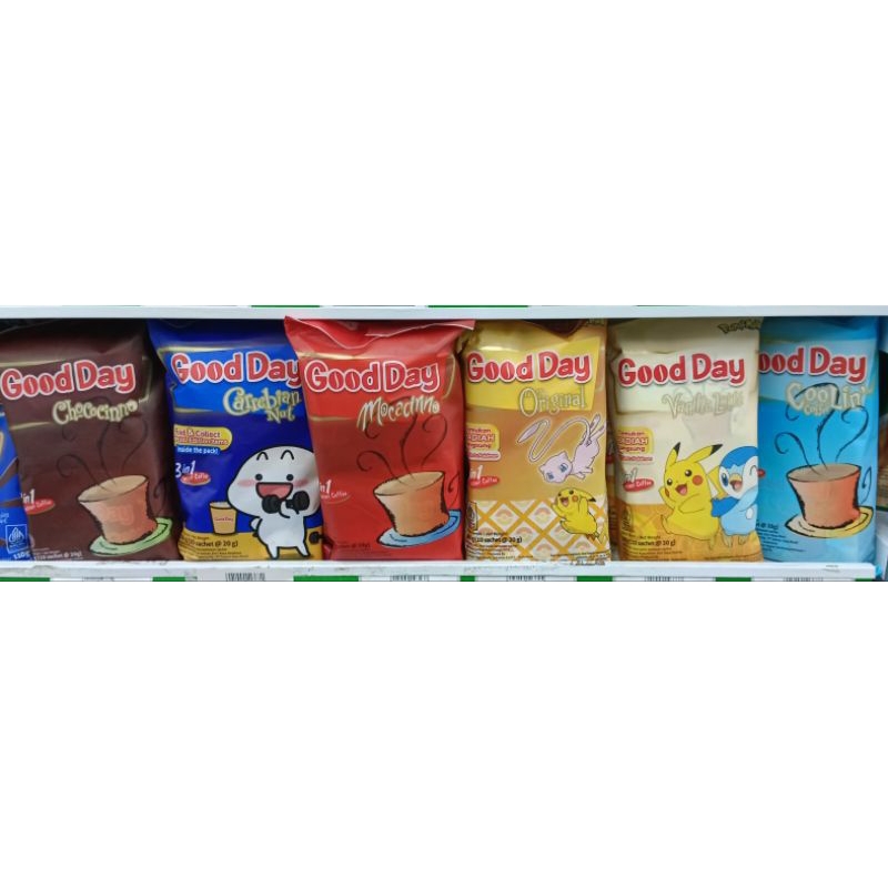 Jual Good day 10 sachet x 20gr kopi bubuk instant aneka rasa | Shopee ...