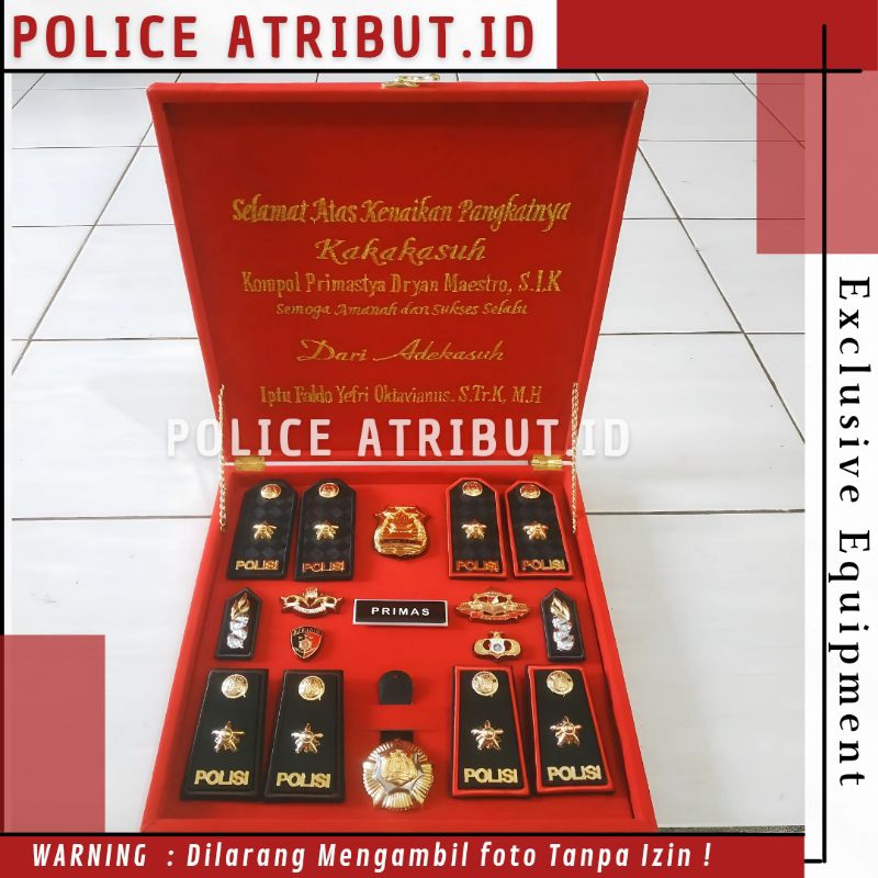 Jual Pangkat Kompol Set Box Reskrim Perwira Polisi Exclusive reques ...