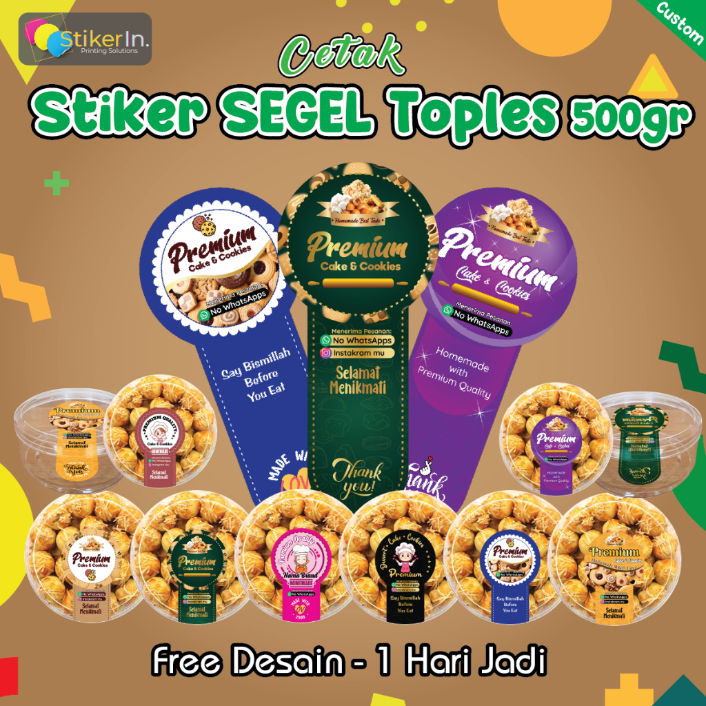 Jual Stikerin Cetak Segel Topples 500gr / Stiker Kue Kering Nastar dll ...