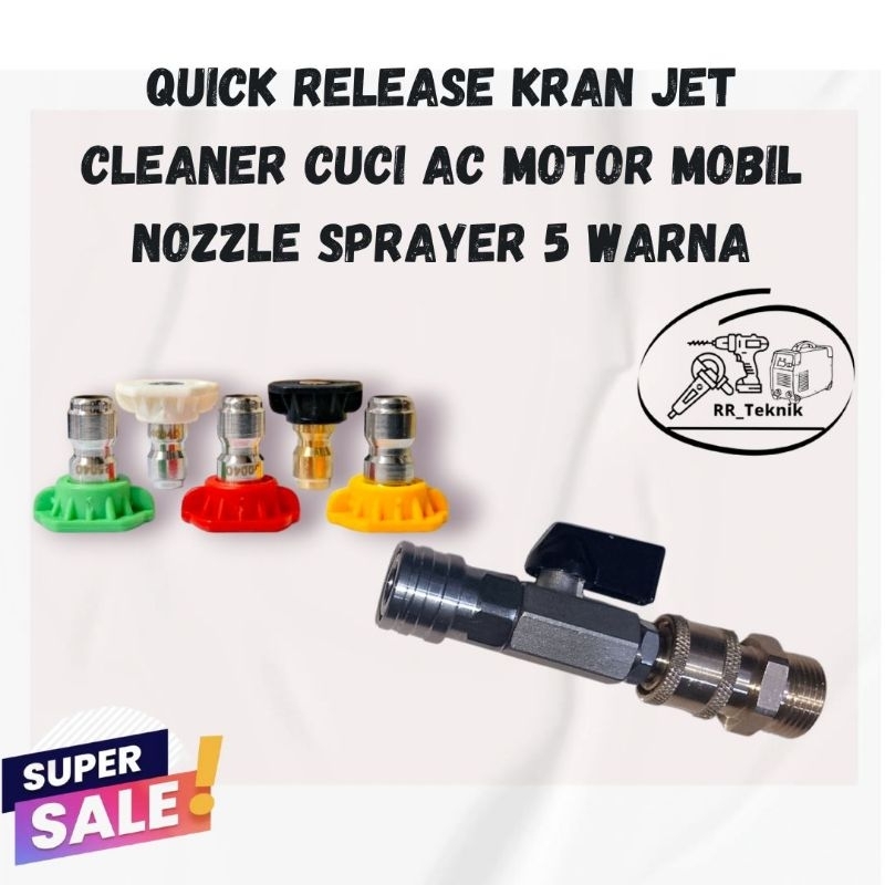 Jual Quick Release Kran Jet Cleaner Cuci Ac Motor Mobil Nozzle Sprayer ...