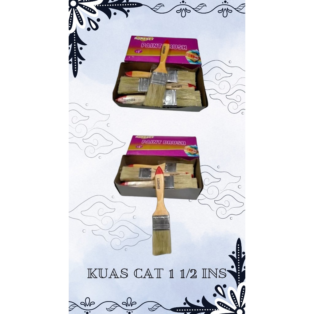 Jual Jual Kuas Cat Murah Ukuran 1 1/2,2 ,3 dan 4 Lengkap Kuat dan Tidak ...