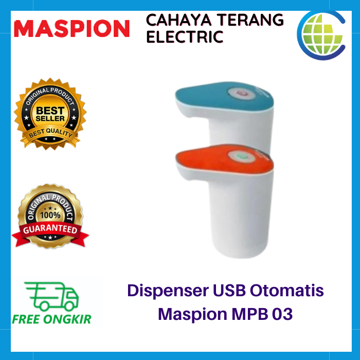 Jual MASPION Automatic Water Dispenser MPB 03 Pompa Air Minum Galon ...