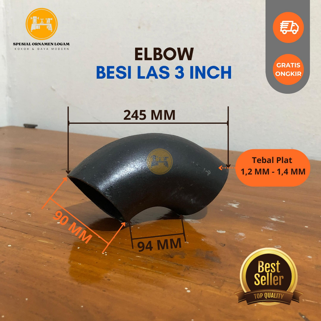 Jual Elbow Las Besi / Keni pipa Ukuran 3 Inch, 4 Inch | Shopee Indonesia