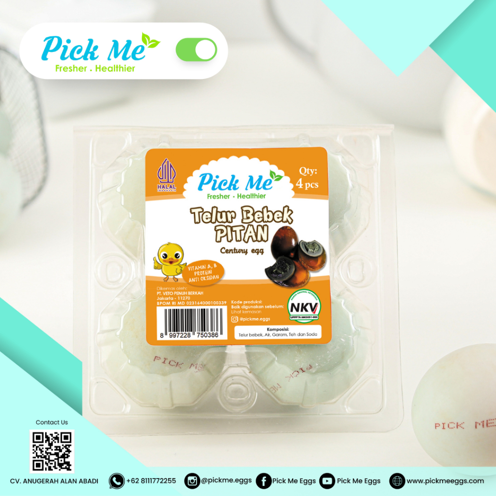 Jual Pick Me - Telur Bebek Pitan Century Egg | Shopee Indonesia
