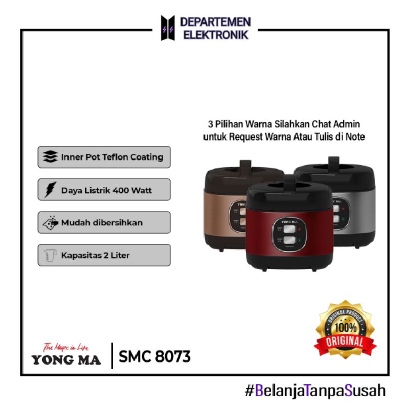 Jual Yong Ma Magic Com 2 Ltr SMC 8073 | Shopee Indonesia
