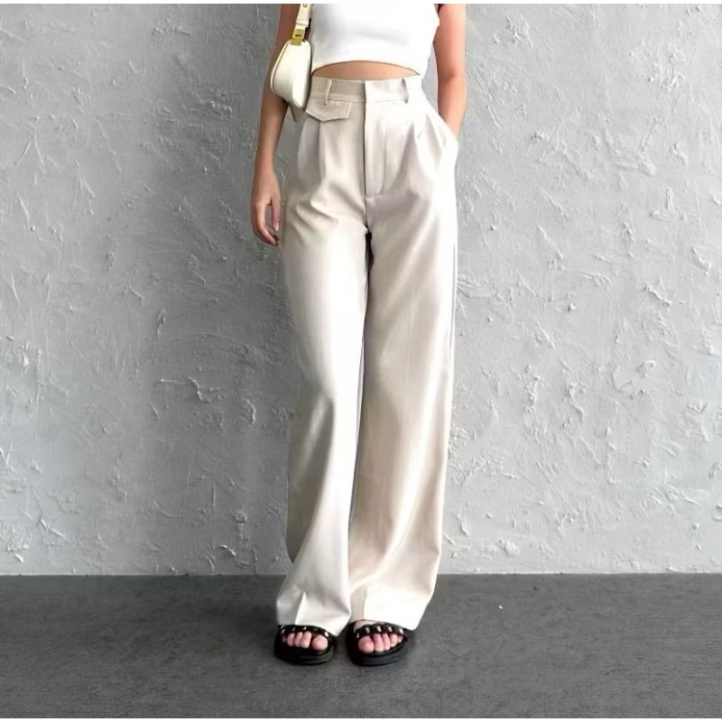 Jual Oro Pants Highwaist - Celana Panjang Kulot Wanita Bahan Loose ...