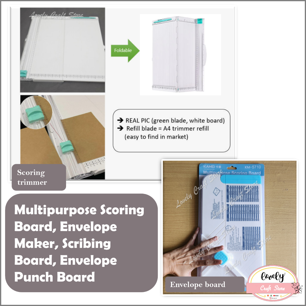 Jual LovelyCraftStore | 2in1 Multipurpose Scoring Board Creasing Board ...