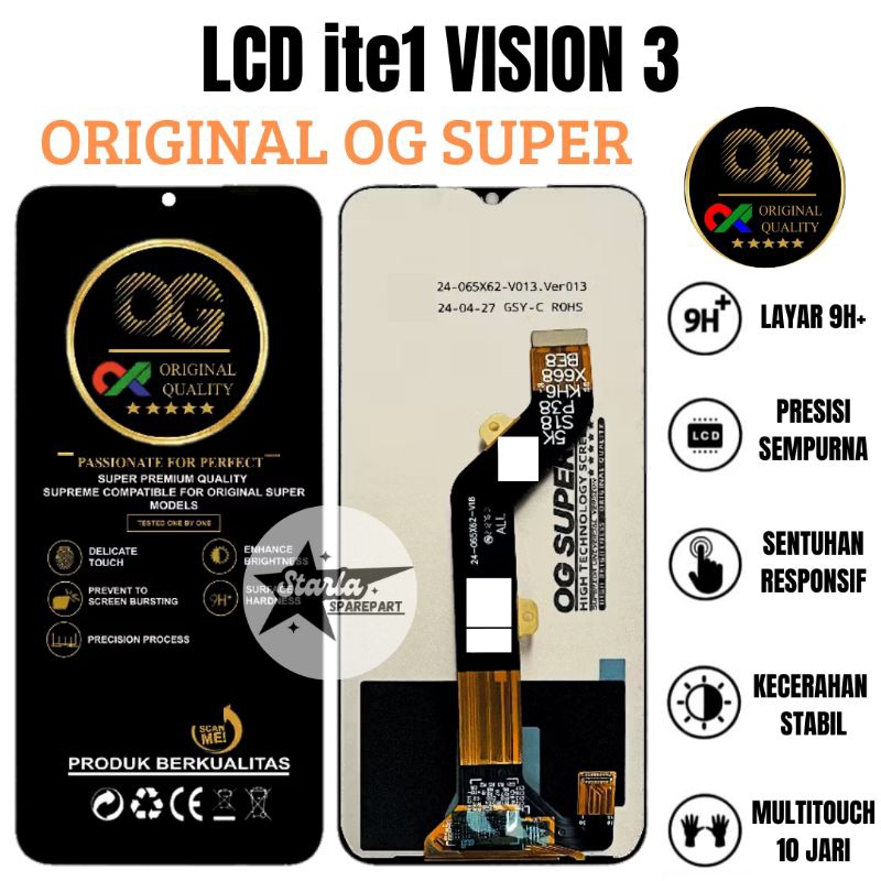 Jual LCD TOUCHSCREEN ITEL VISION 3/S661L/S661LN/S661LP OG SUPER GRATIS ...