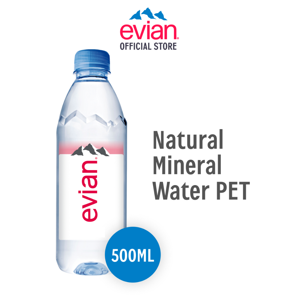 Jual Evian Natural Mineral Water PET 500ml | Shopee Indonesia