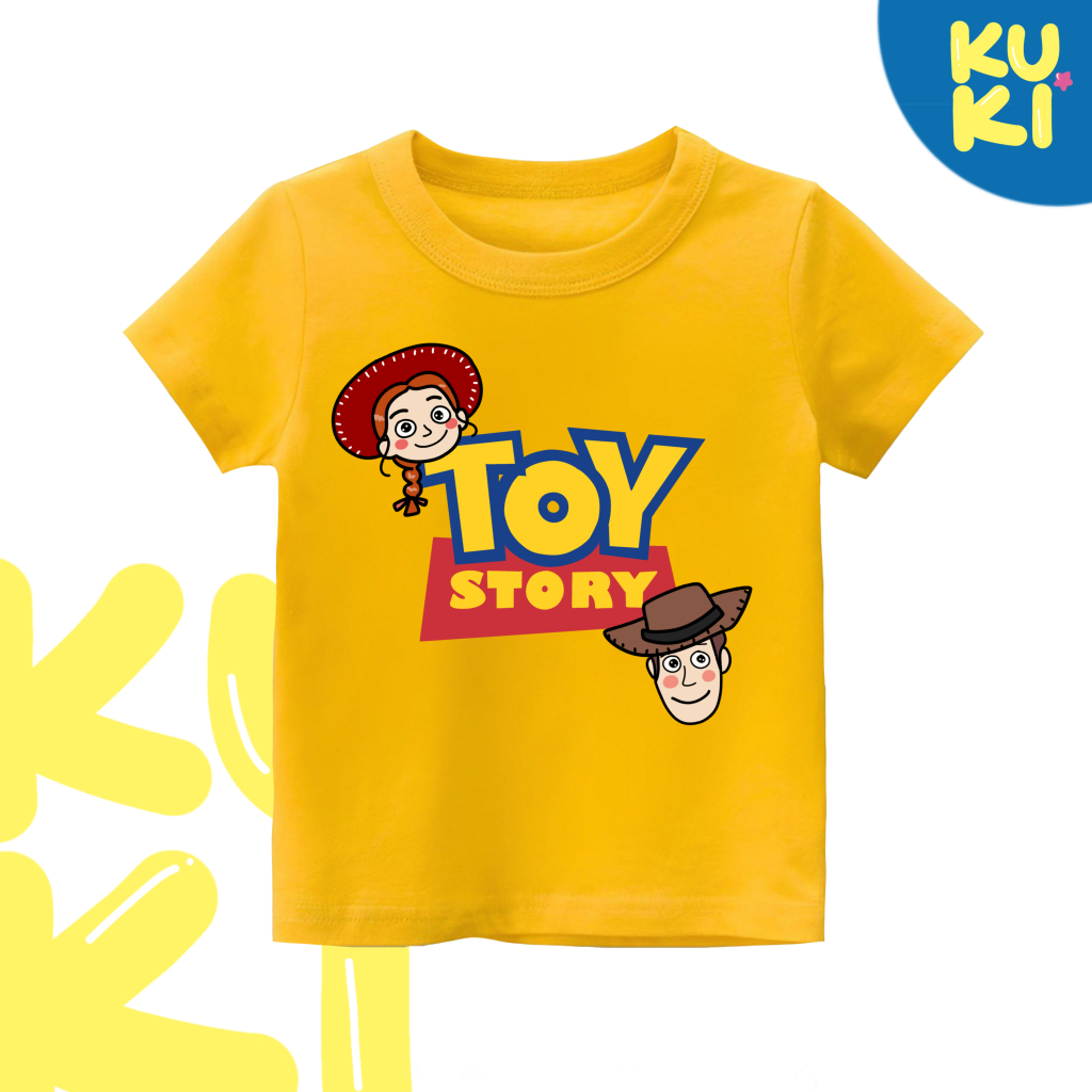 Jual KUKI Kaos Anak Combed 30s Gambar TOY STORY 1 Untuk Anak Perempuan ...