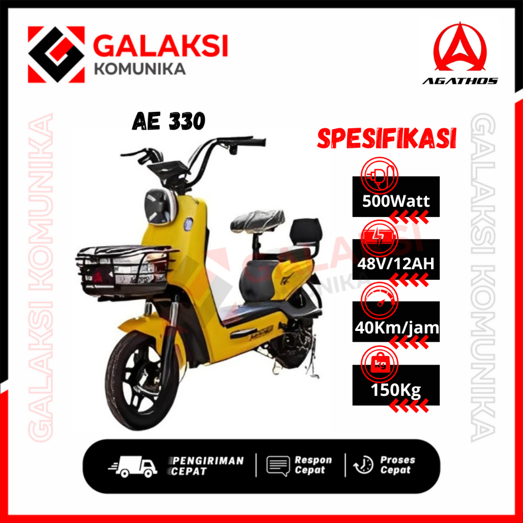 Jual Sepeda Listrik Exotic Agathos AE 330 500Watt E-Bike Garansi Resmi Pacific Indonesia ...