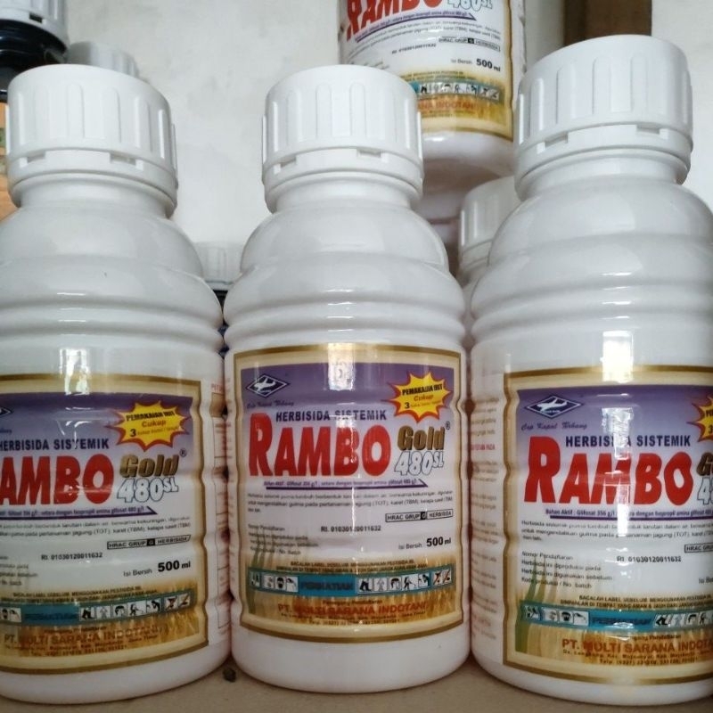 Jual HERBISIDA SISTEMIK RAMBOL GOLD 480SL @500ML PEMBASMI RUMPUT LIAR ...
