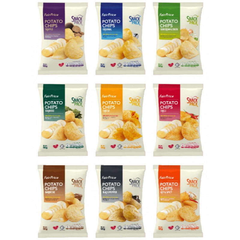 Jual FairPrice Potato Chips Snack Singapore n HALAL | Shopee Indonesia