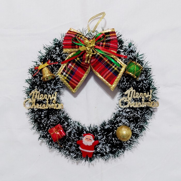 Jual Krans Natal Hiasan Karangan Bunga Lingkaran Krans Natal Hiasan ...