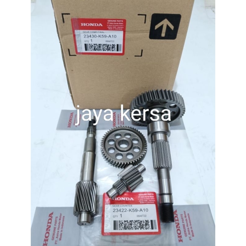 Jual GEAR GIGI RASIO ASSY (K59) HONDA ORIGINAL VARIO 150 LED+VARIO 150 ...