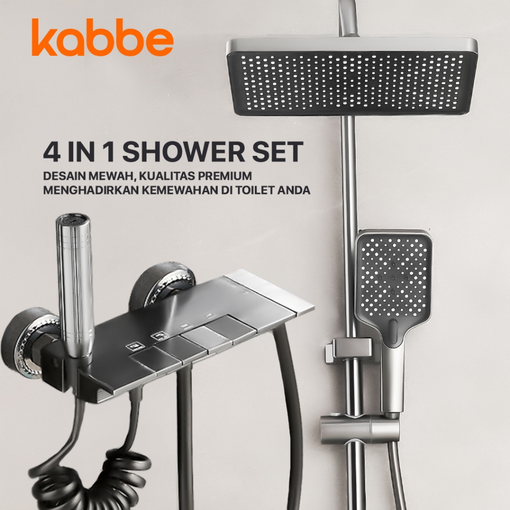 Jual Kabbe - 4 in 1 Piano Shower Set Kamar Mandi Panas Dingin #9045 ...