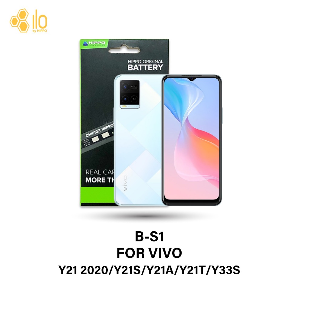 Jual Hippo Baterai VIVO B-S1 Y21 2020 / Y21S / Y21A / Y21T / Y33S ...