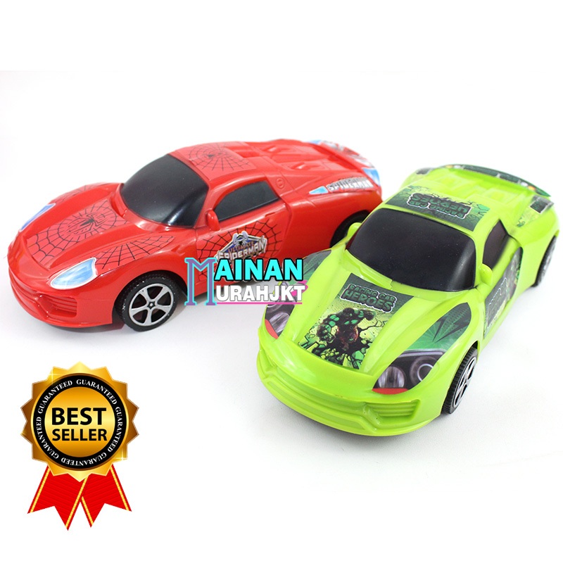 Jual MAINAN MOBIL SUPERCAR PULLBACK SPIDERMAN & HULK OCT6621 MOBIL ...