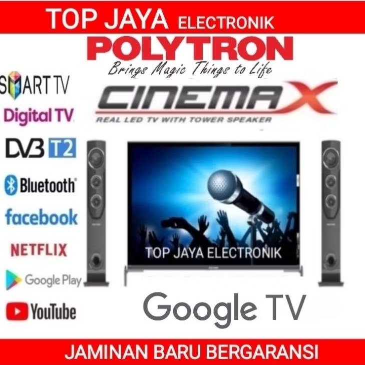 Jual LED TV POLYTRON 32INCH SMART ANDROID GOOGLE TV BARU BERGARANSI ...