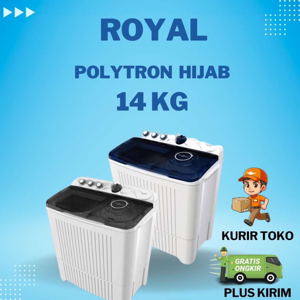 Jual MESIN CUCI 2 TABUNG POLYTRON 14 KG PWM-1403X | Shopee Indonesia