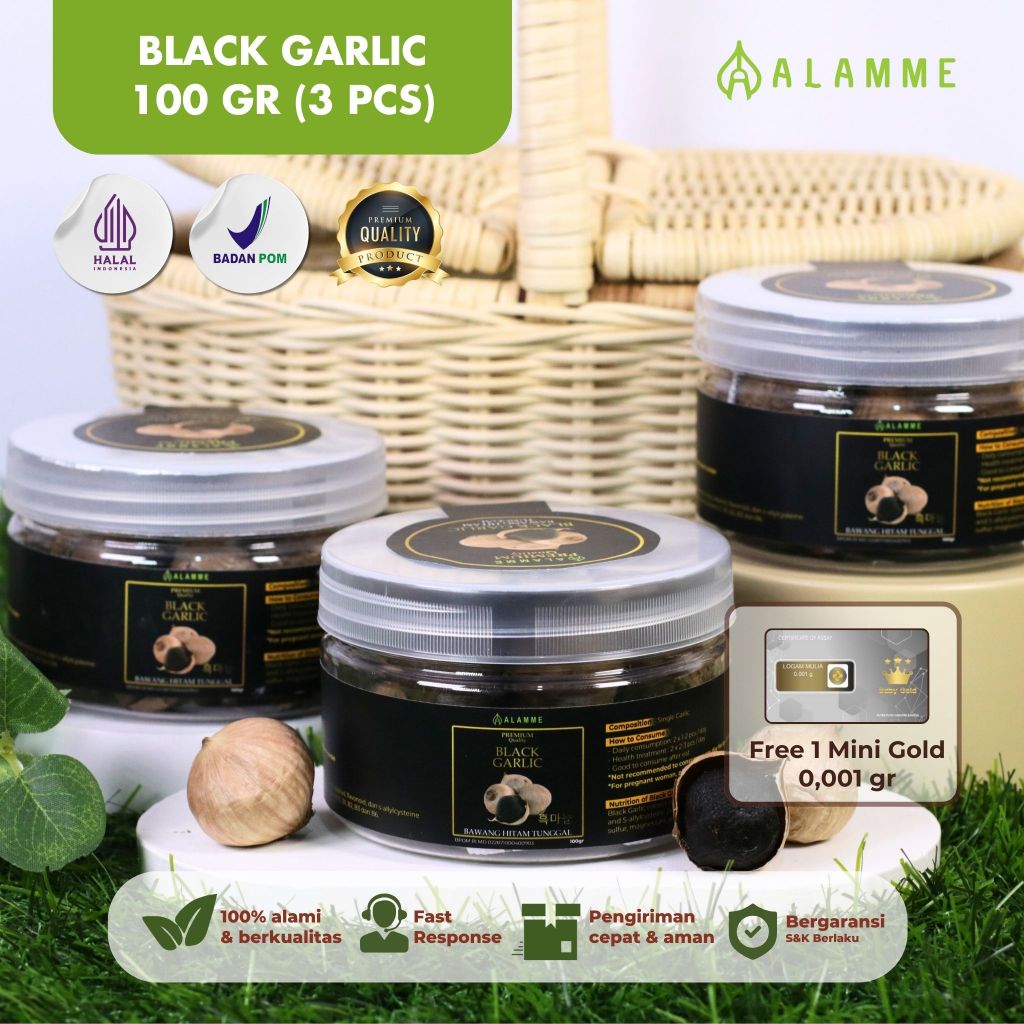Jual Alamme Paket Bundling Black Garlic Bawang Hitam Tunggal Lanang ...