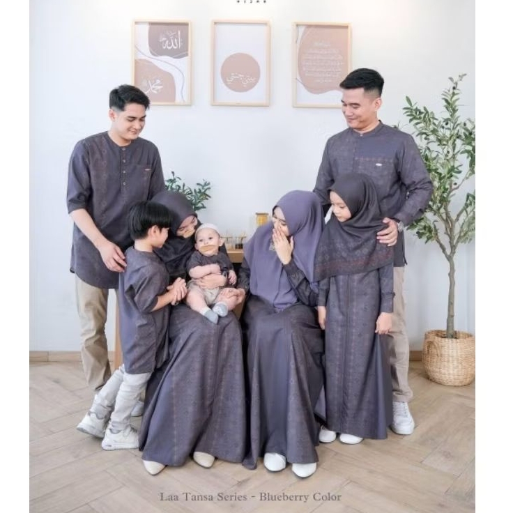 Jual BAJU GAMIS SARIMBIT COUPLE FAMILY SET PRINT MOTIF BATIK NOURA ...