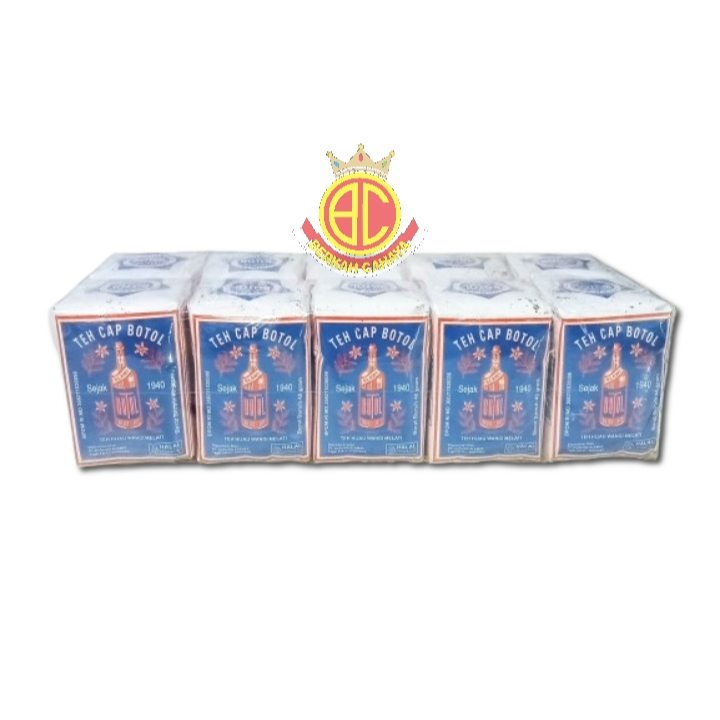 Jual Teh Cap Botol Biru Jasmine Tea 40g X10 pcs | Shopee Indonesia