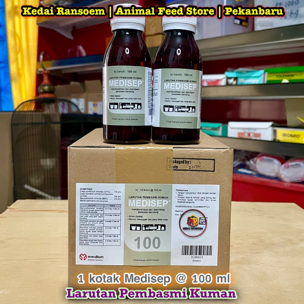 Jual 1 kotak Medisep @ 100 ml | Isi 12 Botol | Desinfektan & Antiseptik ...
