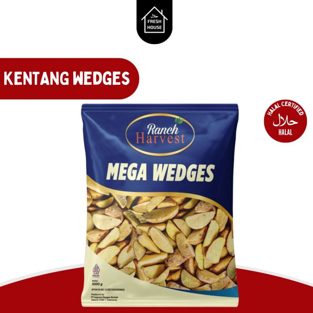 Jual POTATO WEDGES HALAL 1kg / KENTANG WEDGES 1 KG | Shopee Indonesia